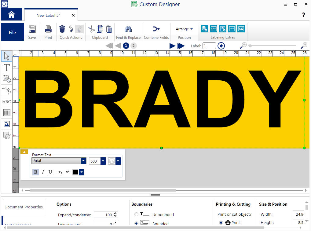 How to print Tile output in Brady Workstation | Brady Support