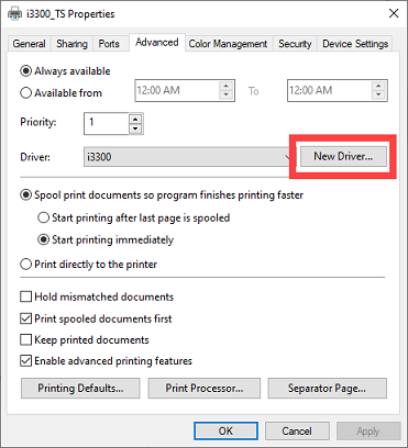 i3300 - Issues with the Driver and Print Jobs Disappearing/crashing ...