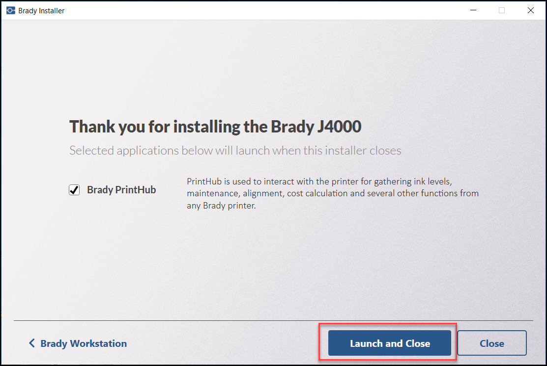 J4000 - How to Install the Printer Driver and PrintHub | Brady Support