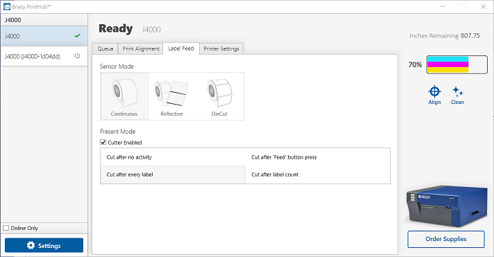 J4000 - How to Adjust Cut Options | Brady Support