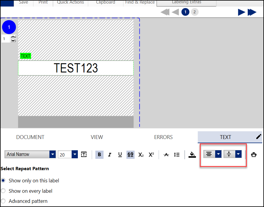 Text Labels - Configuring Text Properties | Brady Support