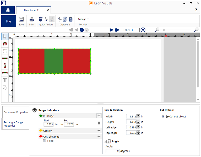 Lean Visuals - Create a Rectangle Gauge | Brady Support